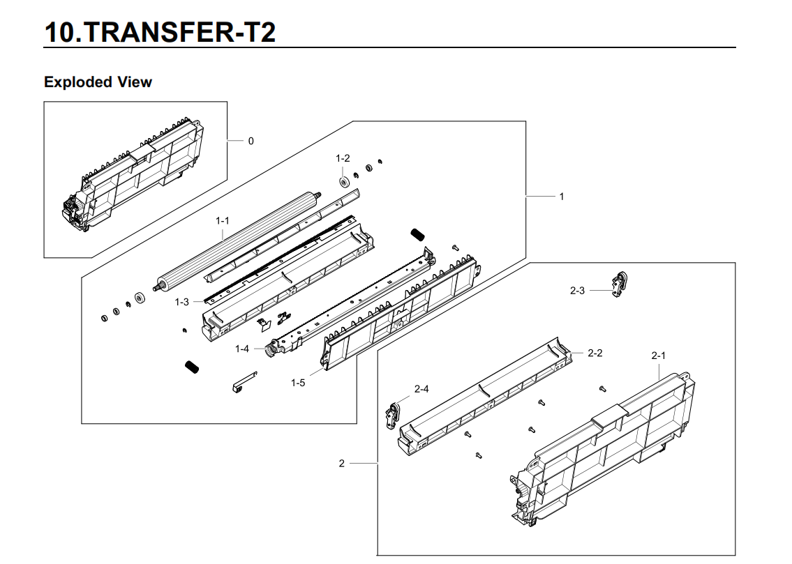 Samsung / Hewlett-Packard - JC93-01080A - Transfer Roller & Plastic Ca ...