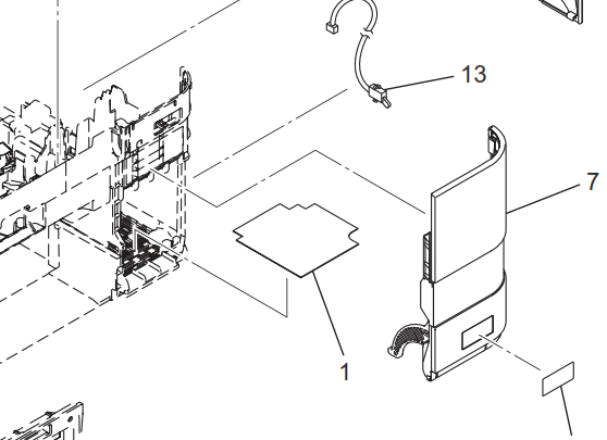 Brother - LED459001 - Ink Absorber Felt - Fits Under Ink Refill Assemb ...