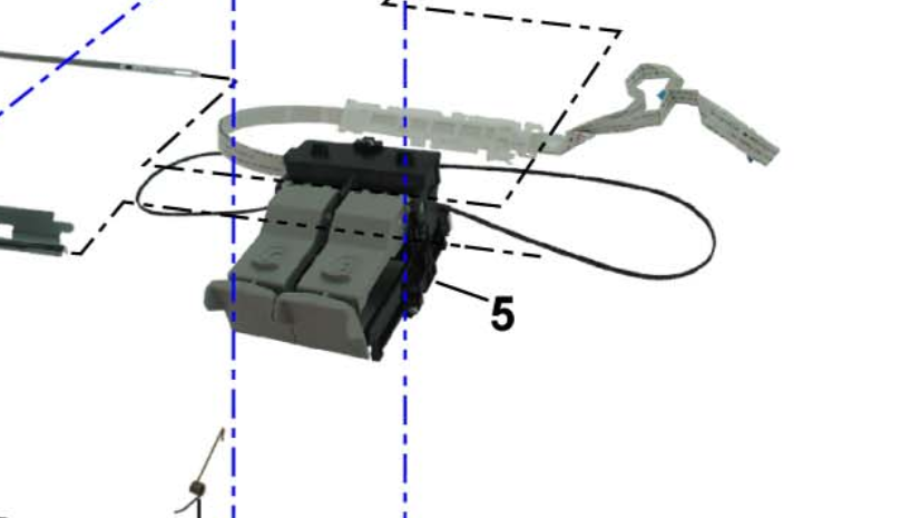 Canon - QM3-7049 - Carriage Unit - Ink Cartridges Fit Into This Part ...